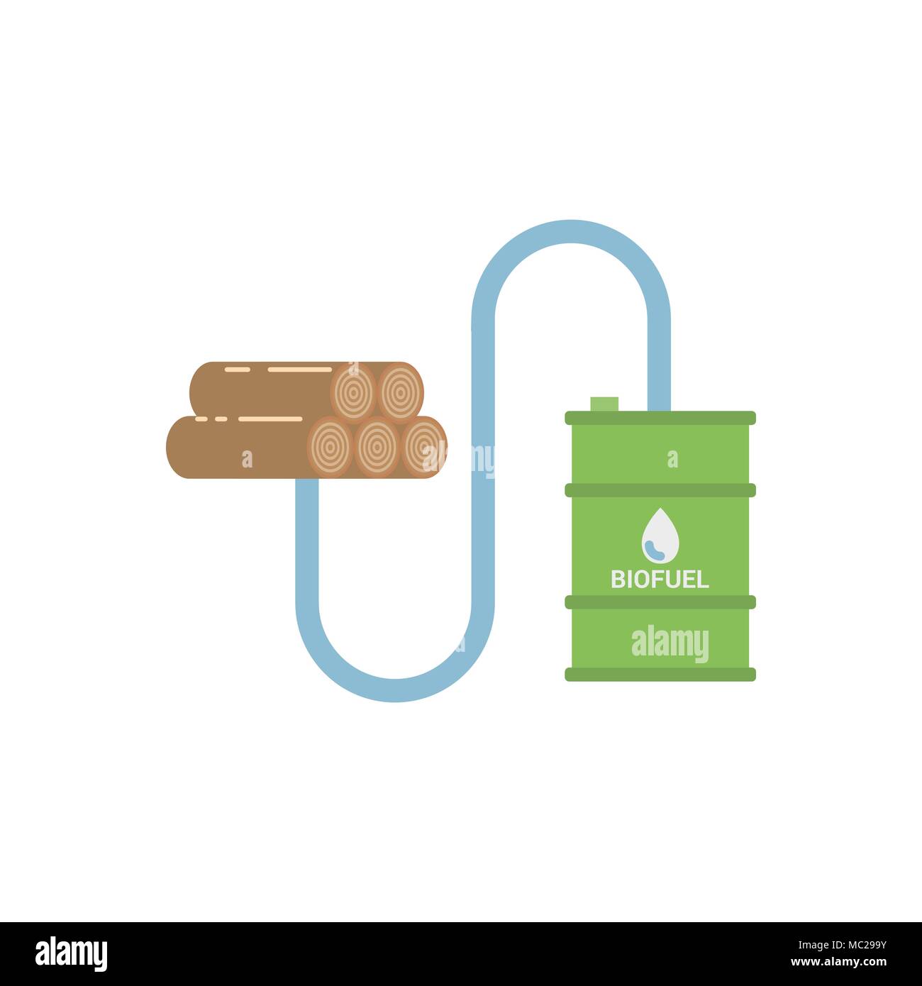 Biofuel - Biomass Ethanol, Made from Logs Stock Vector Image & Art - Alamy