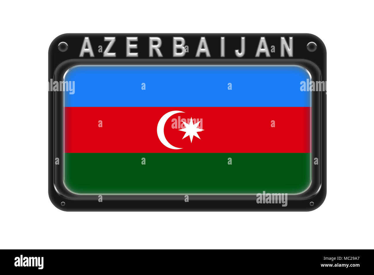 Azerbaijan official flag hi-res stock photography and images - Alamy