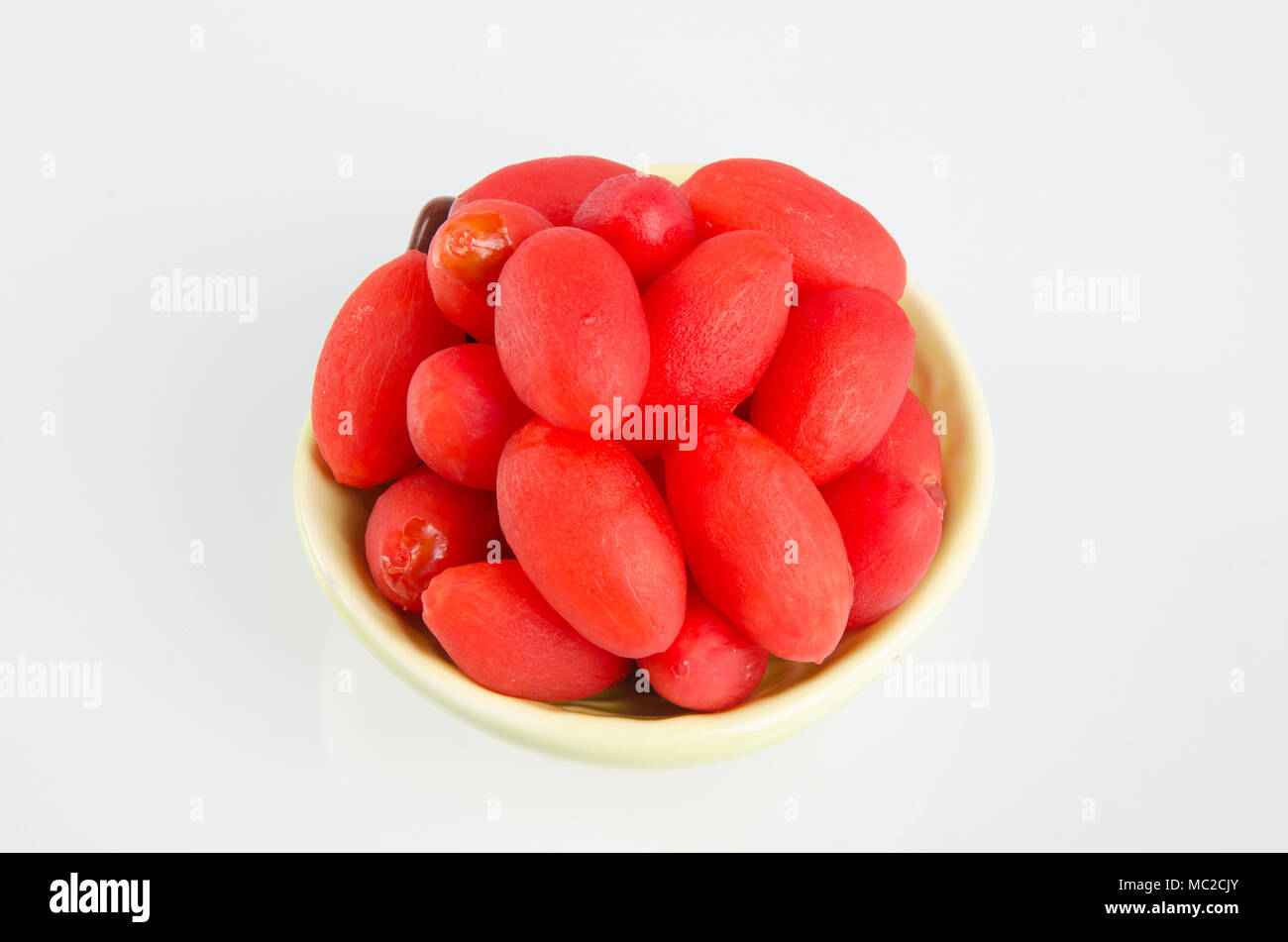 Dried olive. chinese preserved olive on the background Stock Photo - Alamy