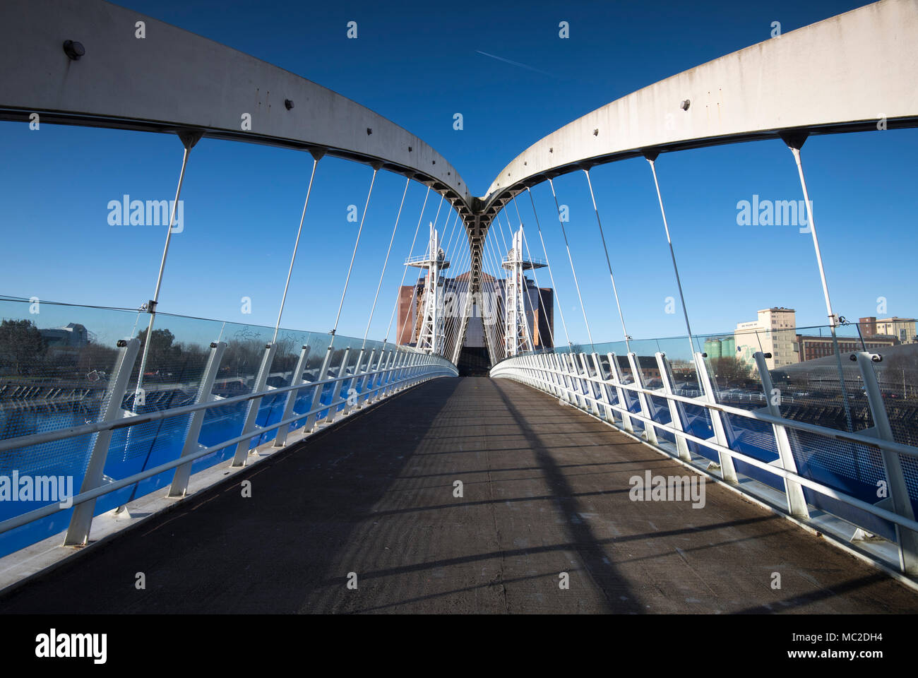 Millenium bridge manchester hi-res stock photography and images - Alamy