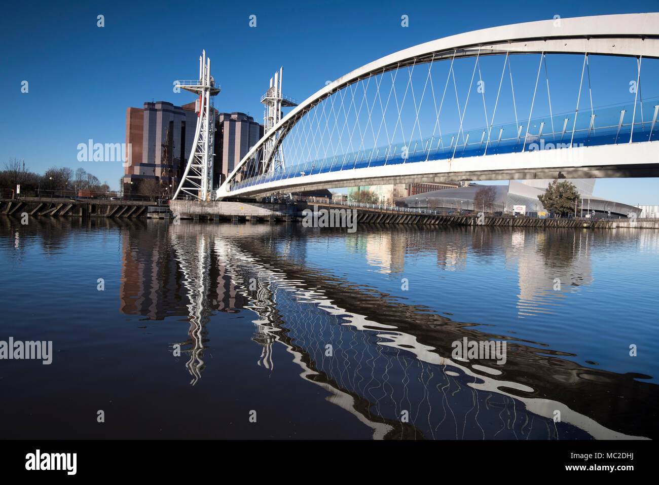 Millenium bridge salford quays hi-res stock photography and images - Alamy