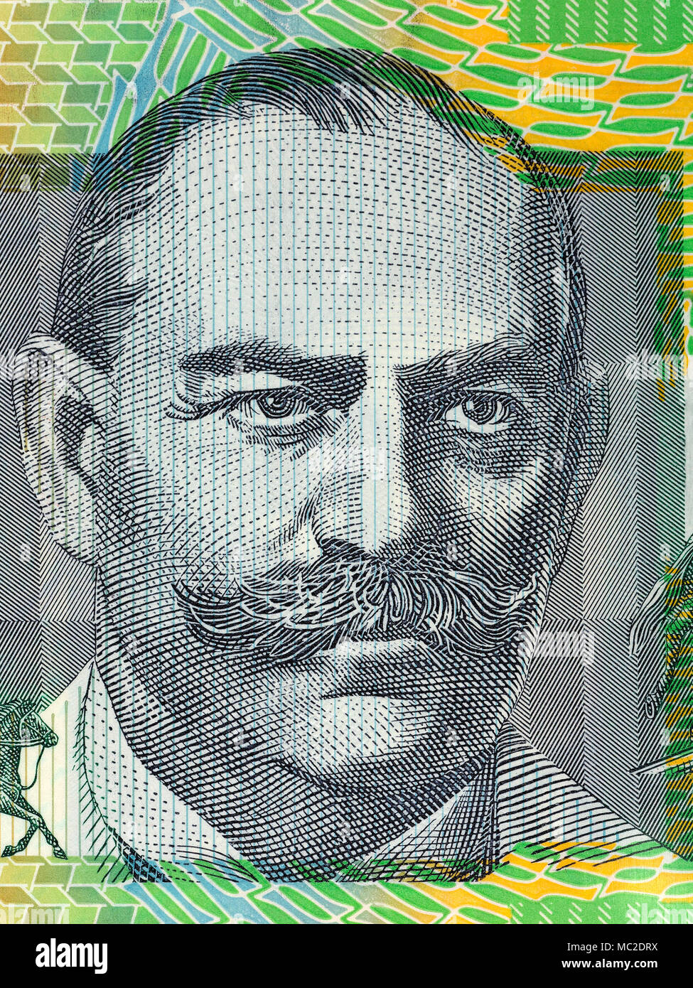 John Monash portrait from Australian money Stock Photo - Alamy