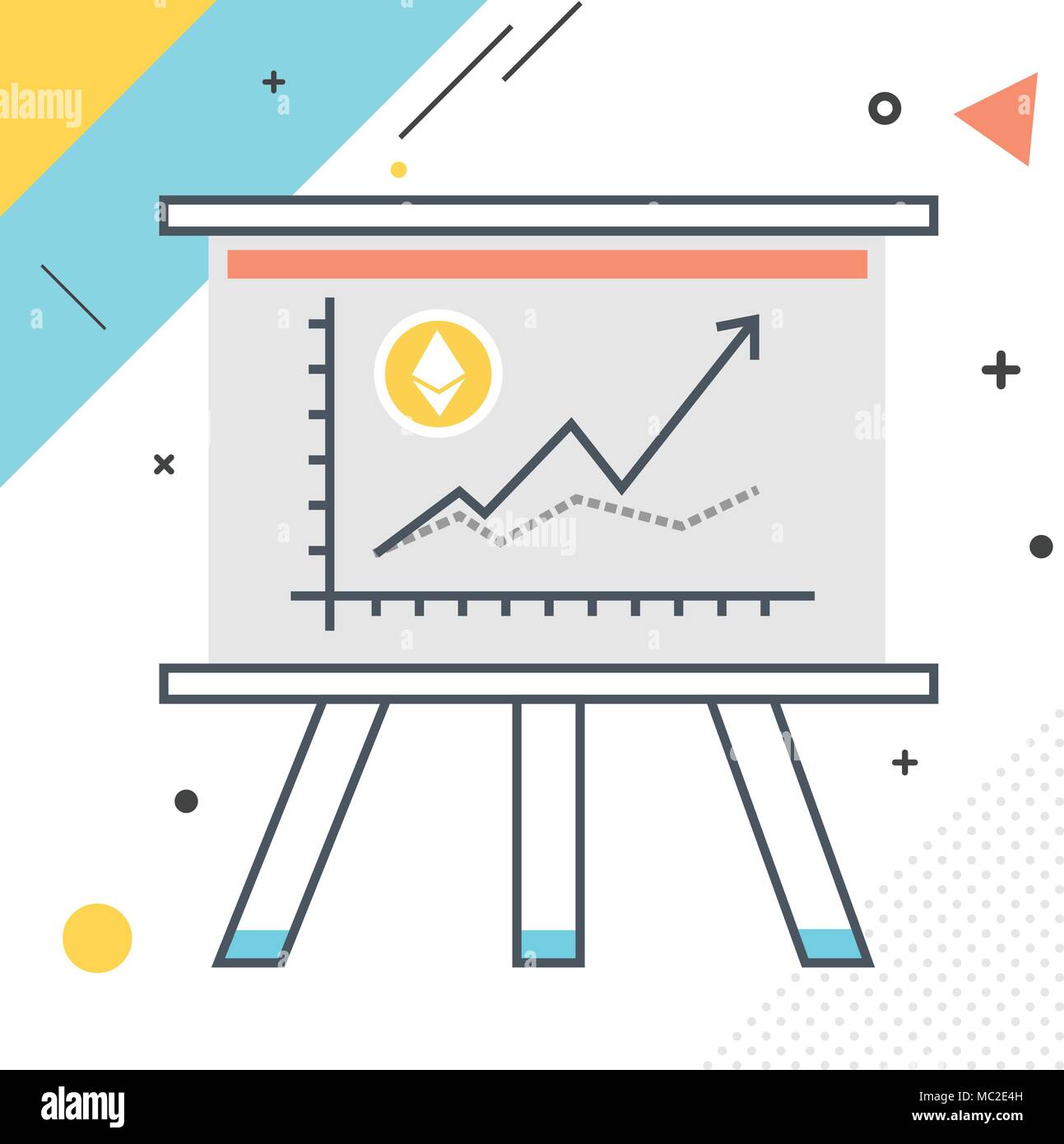 Bitcoin lock line icon Stock Vector Images - Alamy