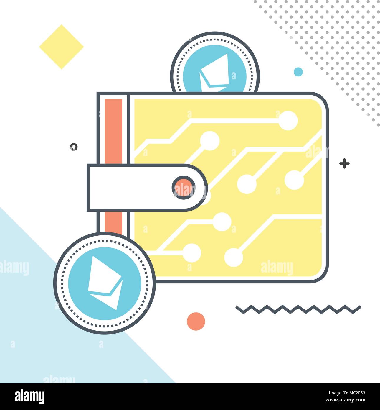 Blockchain vector concept illustration Stock Vector Image & Art - Alamy