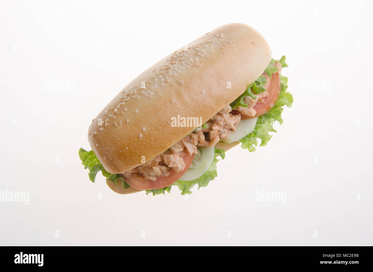sandwich isolated on white background Stock Photo - Alamy