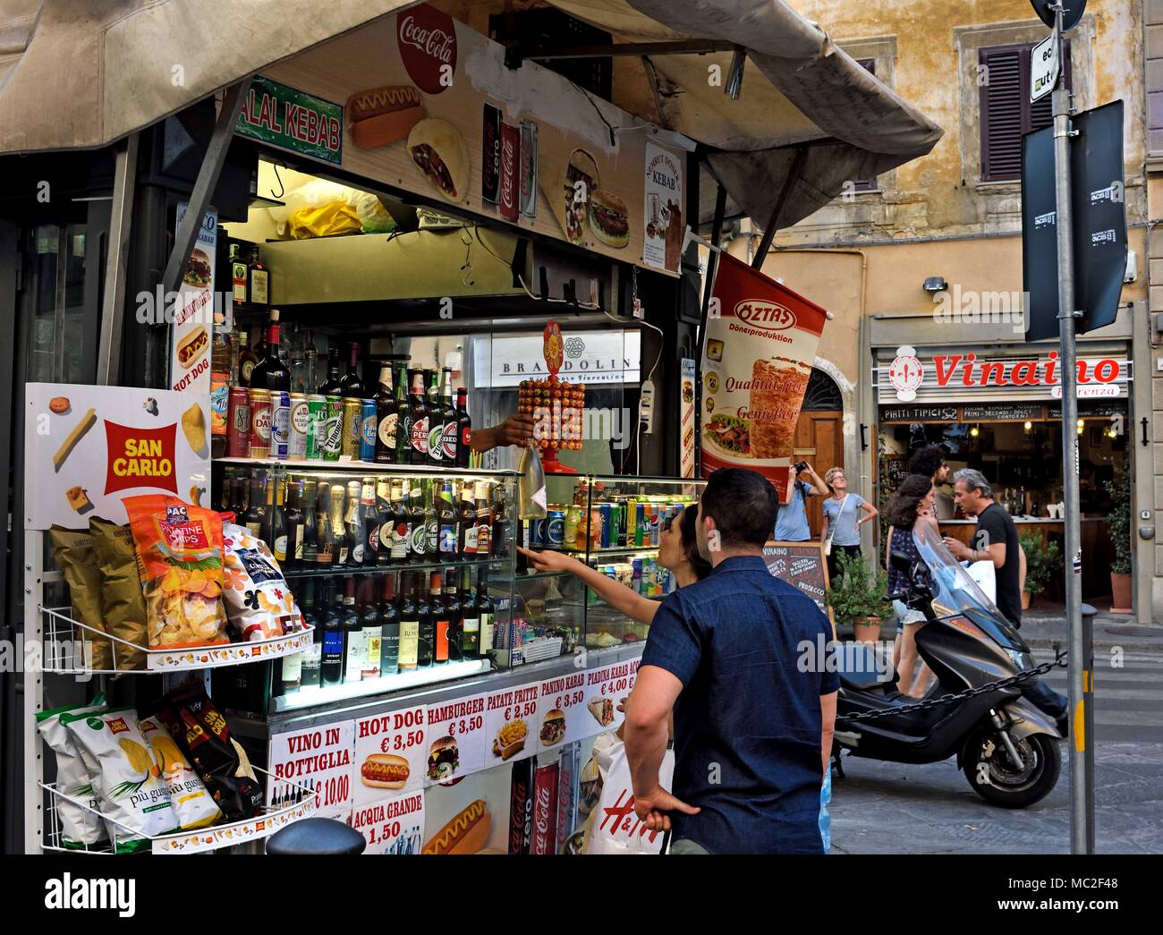 Fast Food Car Caravan Florence Tuscany, Italy - Italian Stock Photo - Alamy