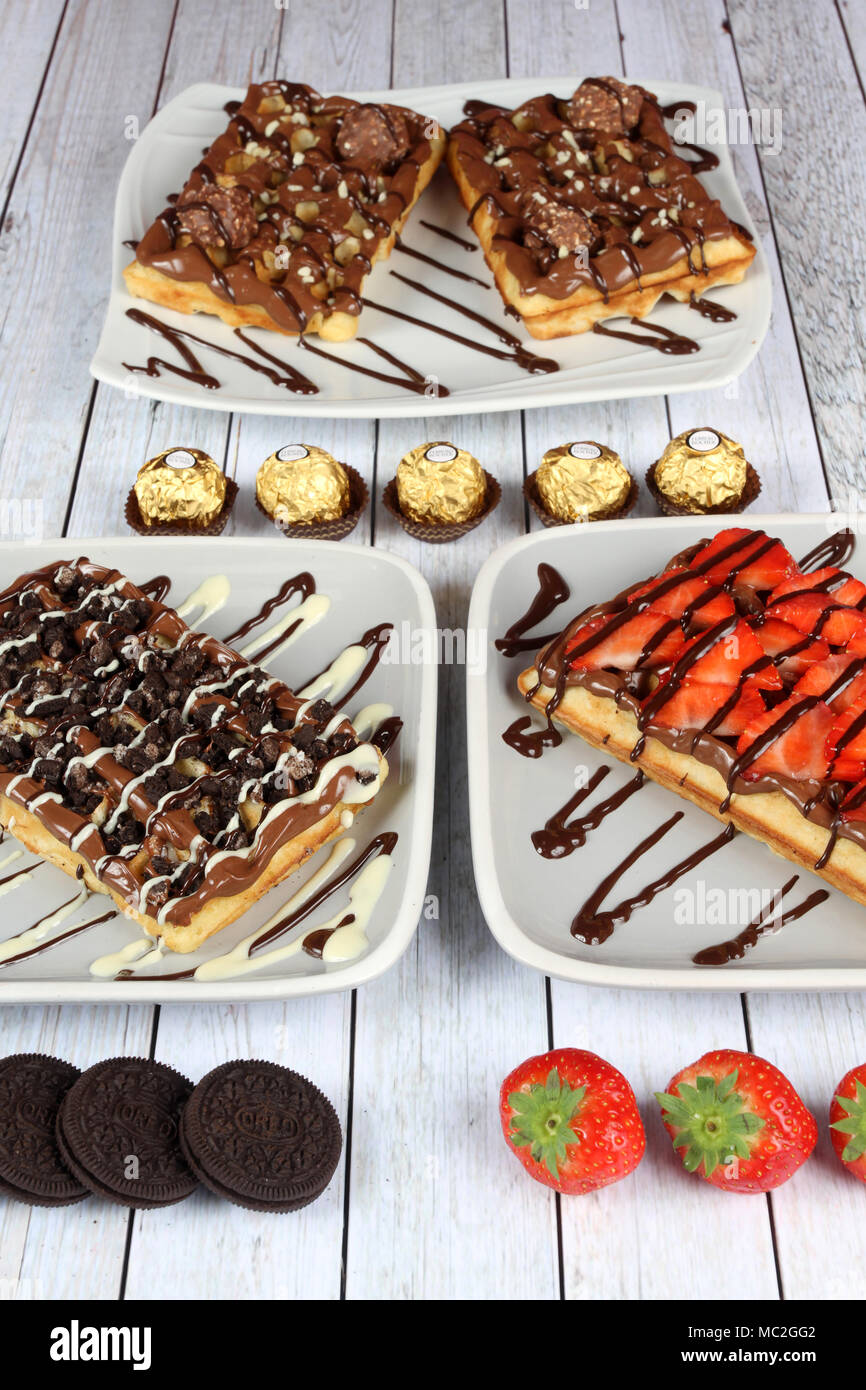 Ferrero rocher waffles hi-res stock photography and images - Alamy