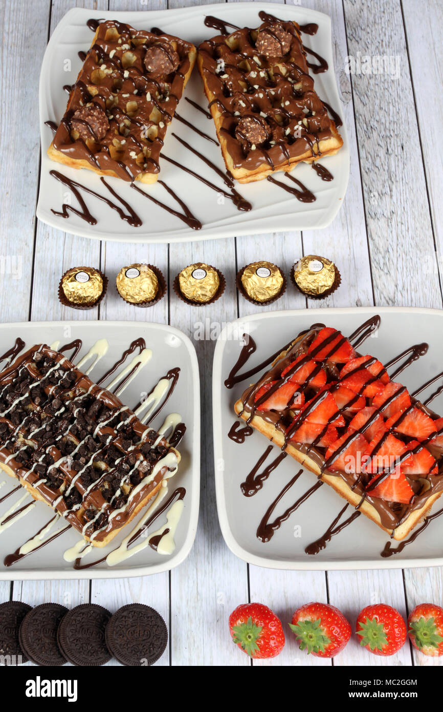 Ferrero rocher waffles hi-res stock photography and images - Alamy