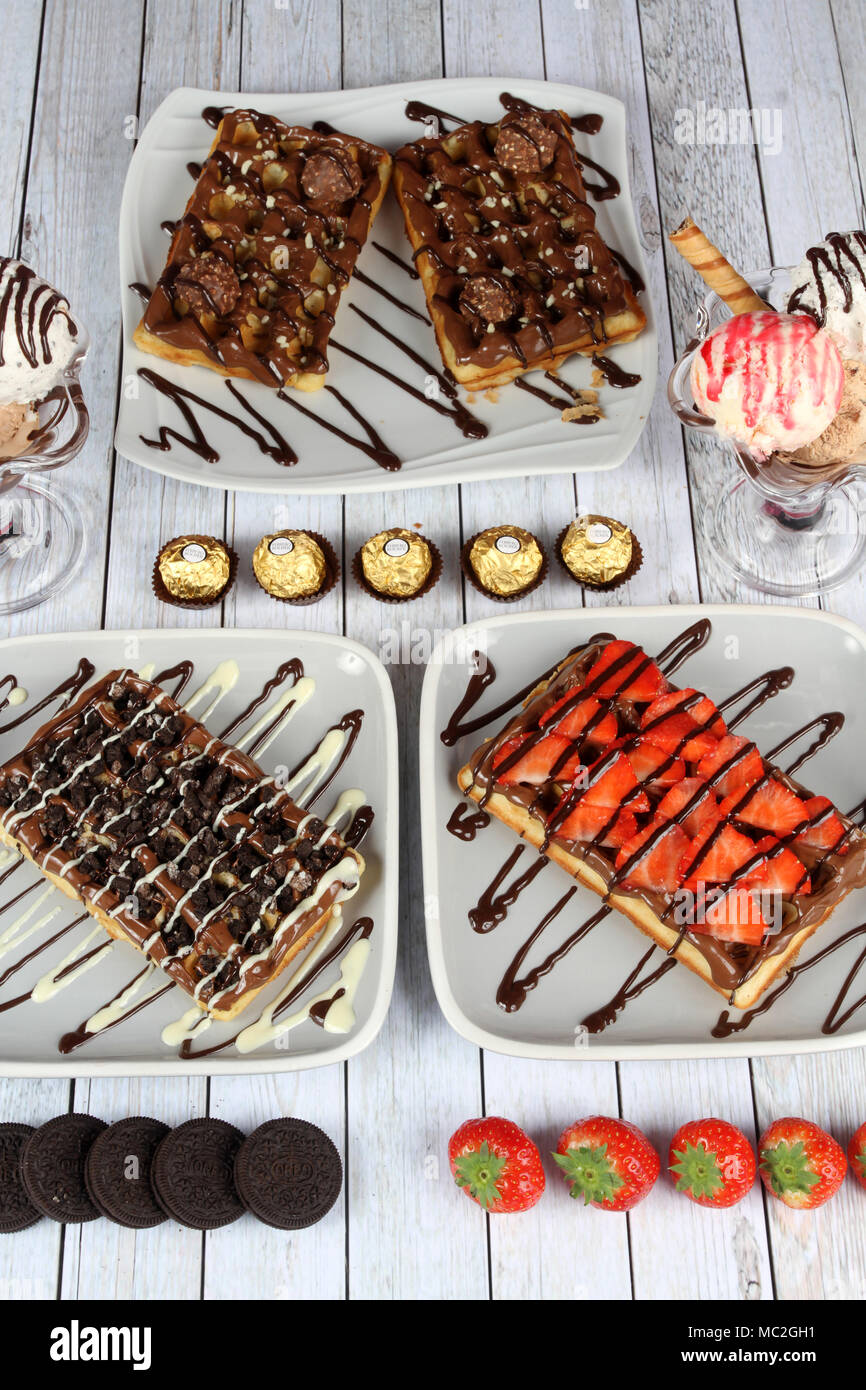 Delicious home made desserts Stock Photo - Alamy