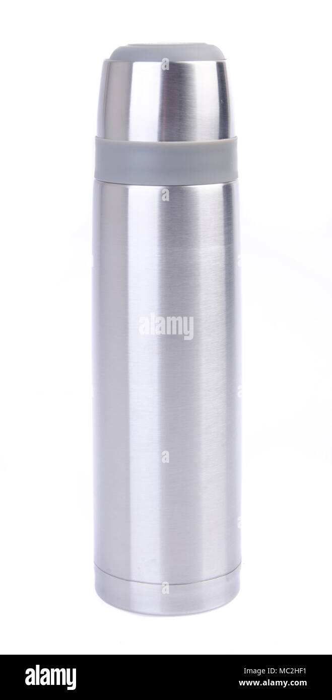 Thermo flask on the white background Stock Photo - Alamy