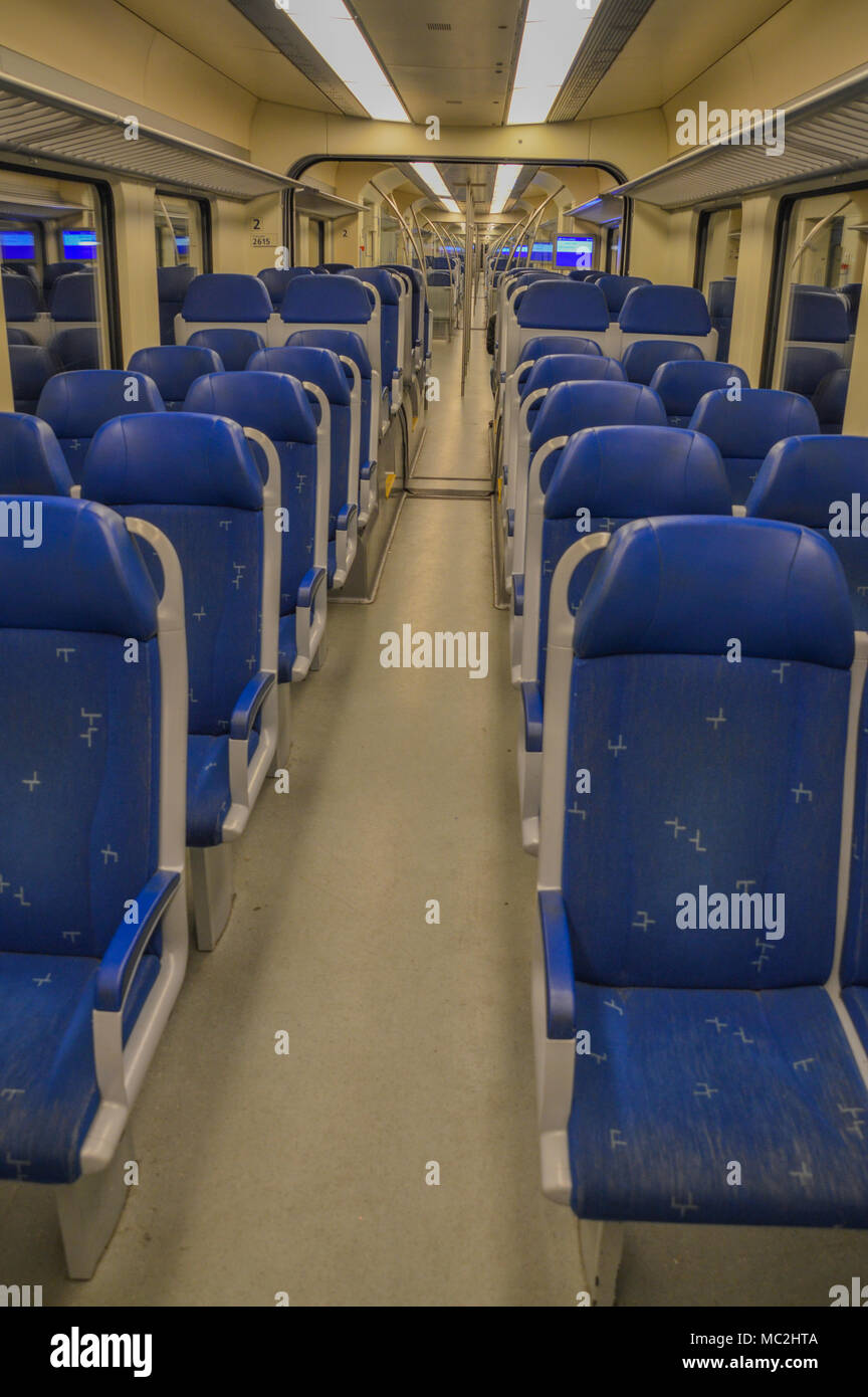 Inside A NS Train At The Netherlands Stock Photo - Alamy