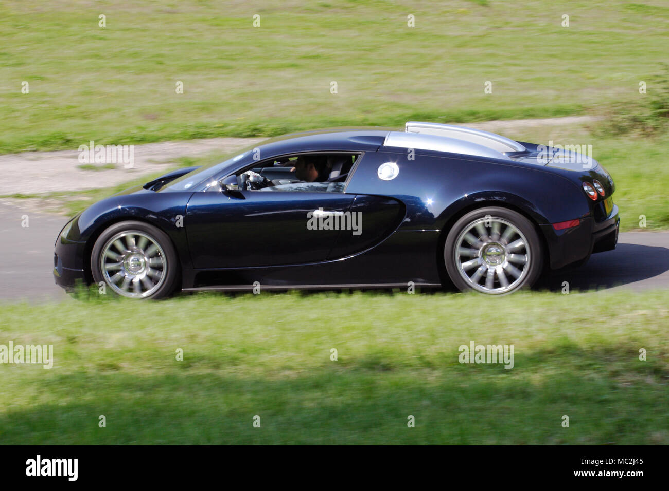 Black Bugatti Veyron Side View