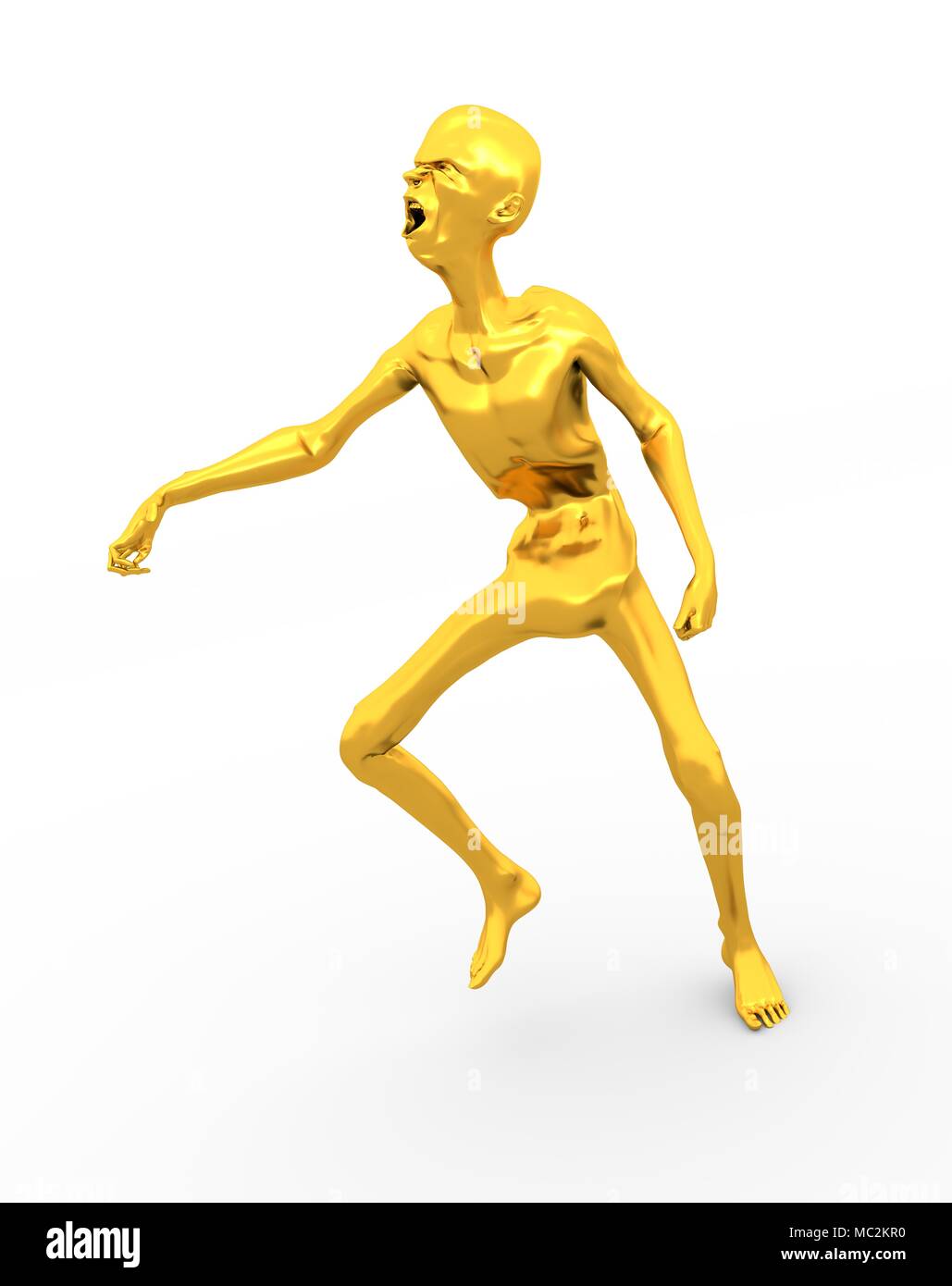 3D zombie model Stock Photo - Alamy