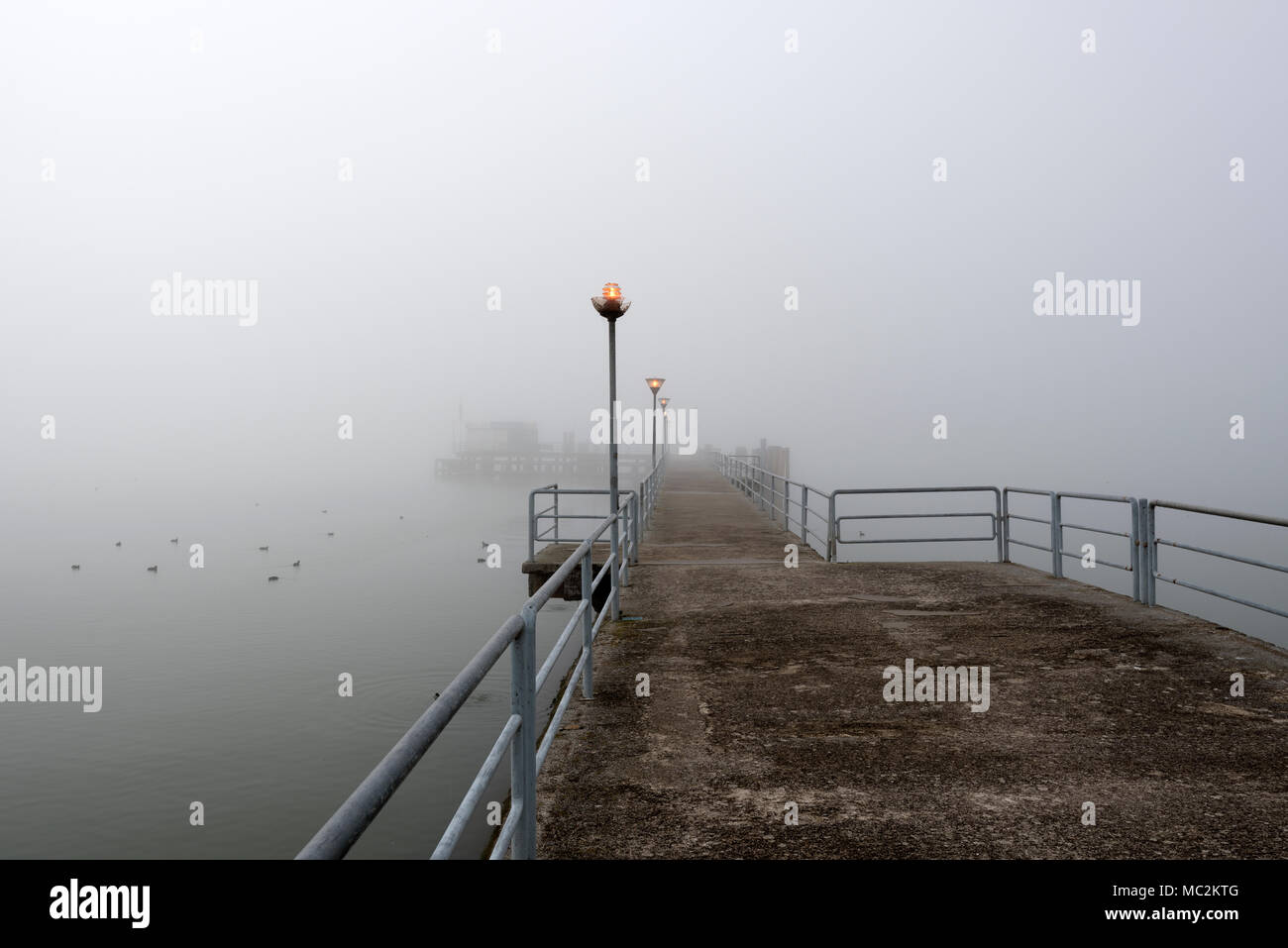 Lake landing stage Stock Photo - Alamy