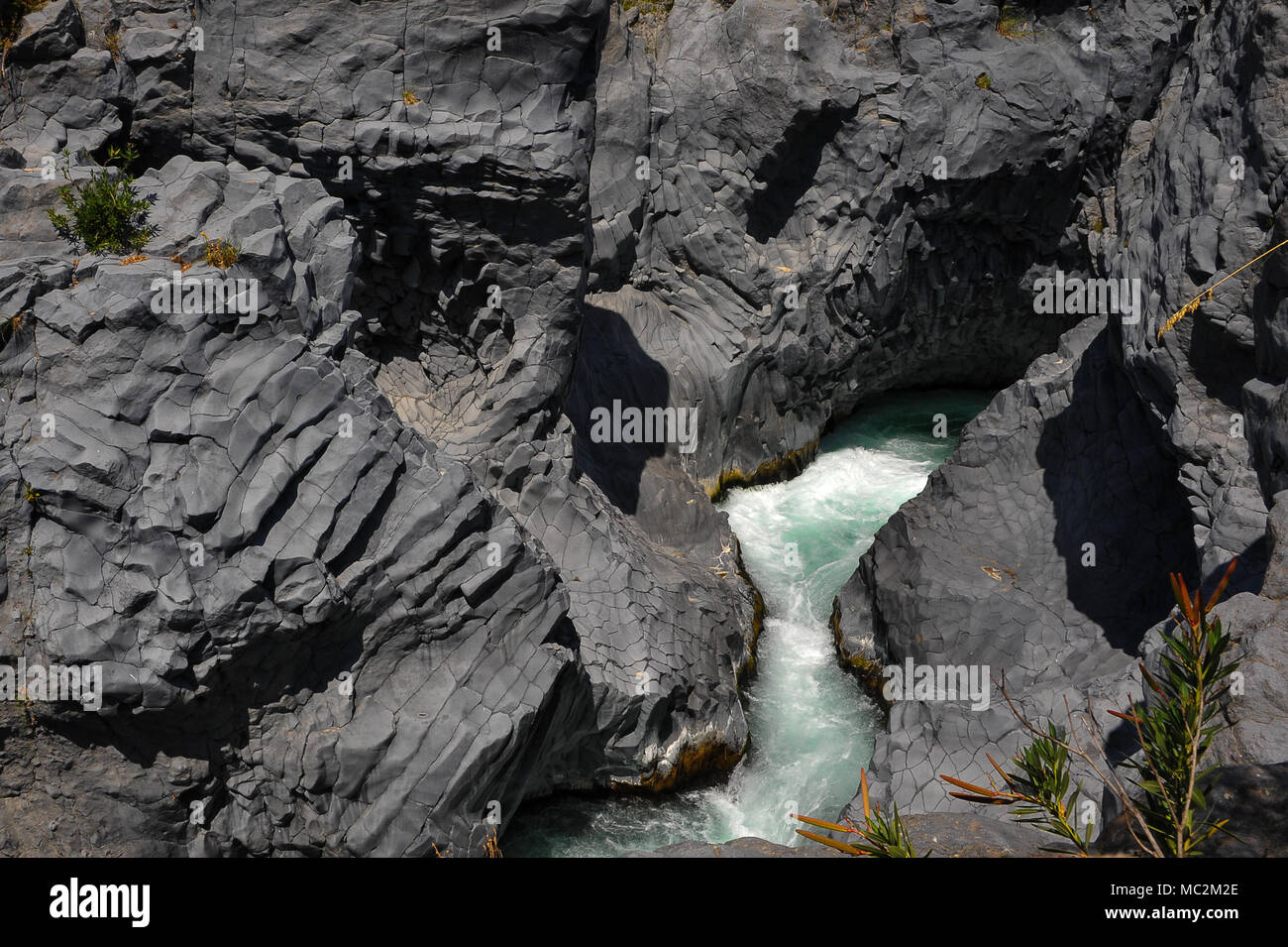 Alcantara Gorge In Sicily Stock Photos & Alcantara Gorge In Sicily ...