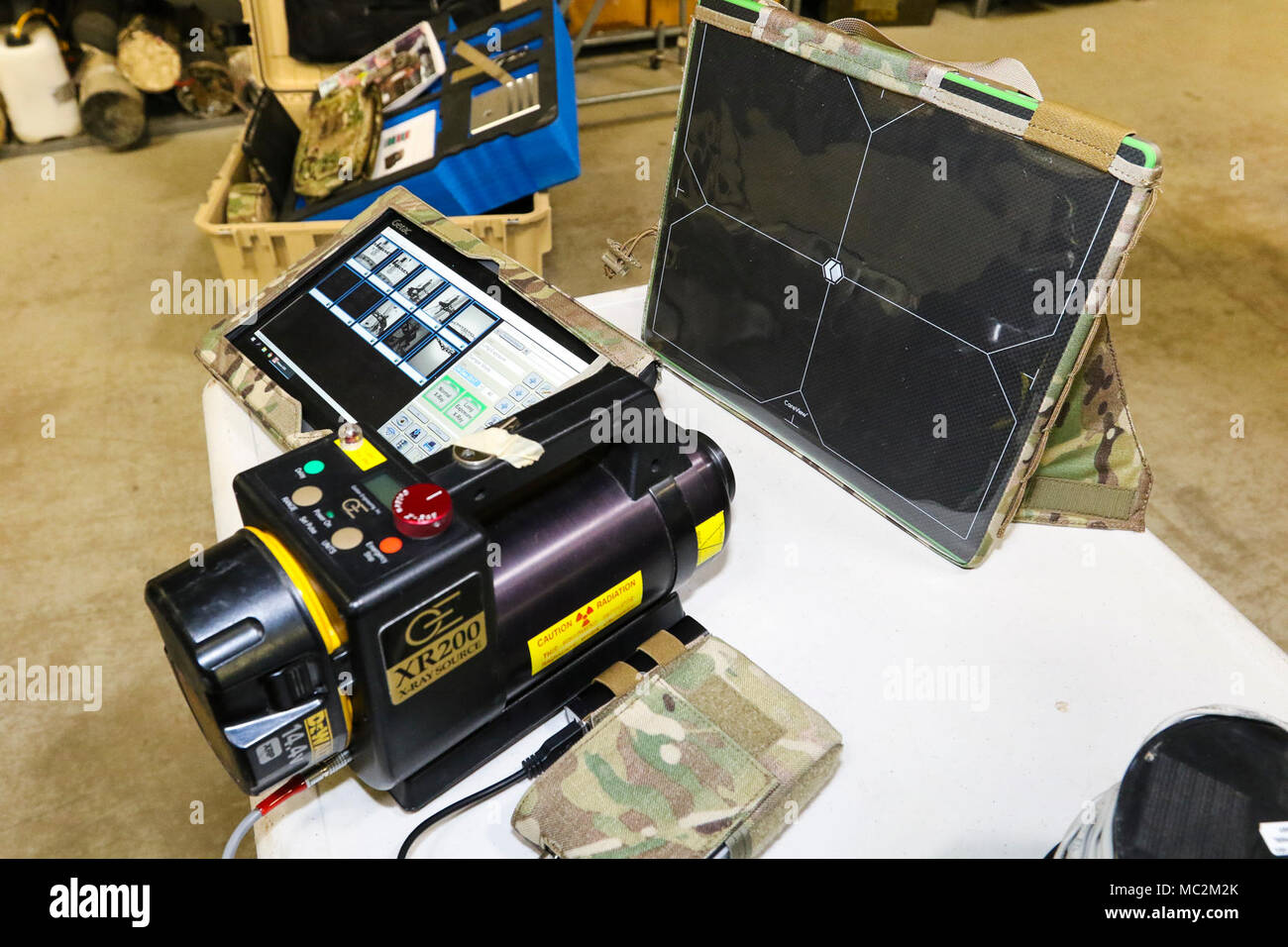 The SmartRayVision X1012 portable x-ray systems is presented in a side ...