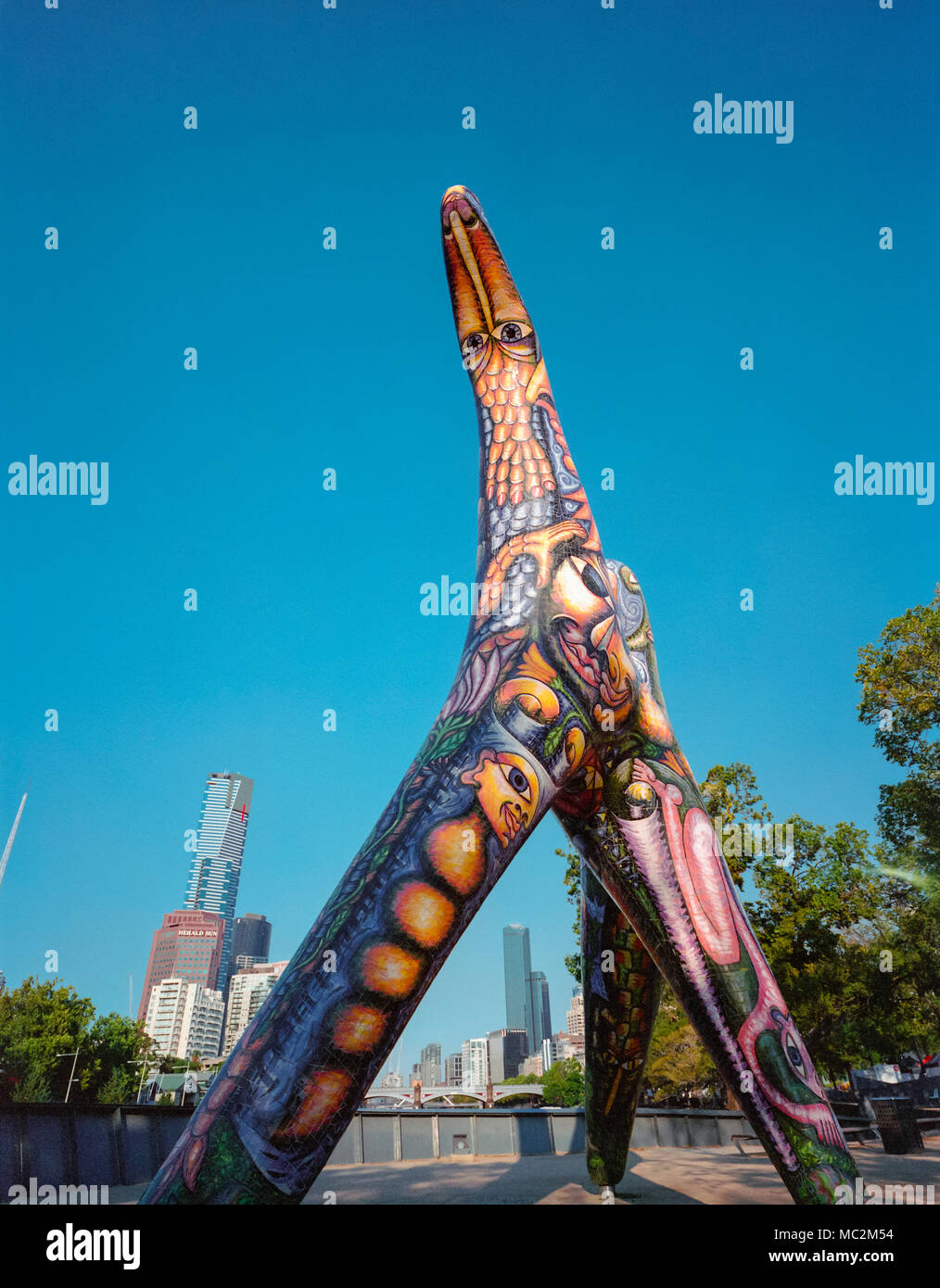 Melbourne Skyline Art High Resolution Stock Photography and Images - Alamy