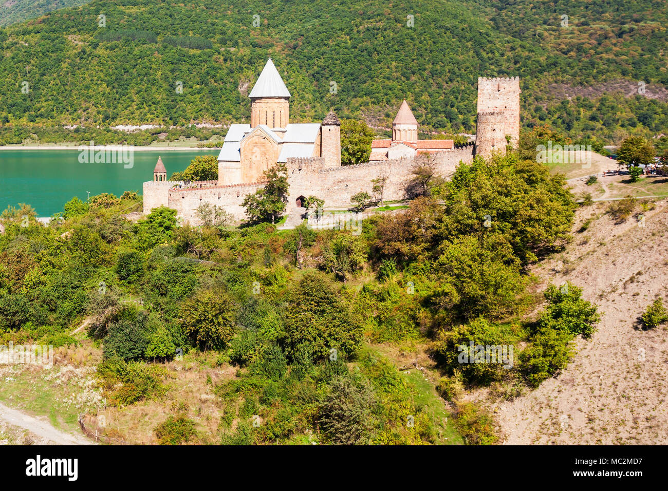 Ananuri Castle is located about 70 kilometres from Tbilisi. Its UNESCO ...