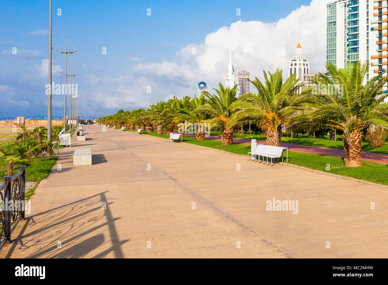 Beautiful view of Batumi seafront, Adjara region in Georgia Stock Photo ...