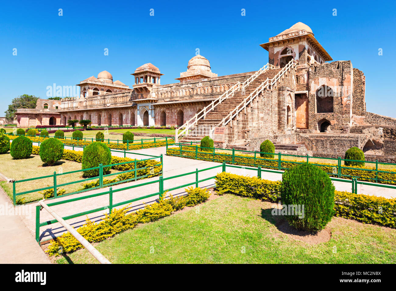 Jahaz Mahal (Ship Palace) in Mandu, Madhya Pradesh, India Stock Photo ...