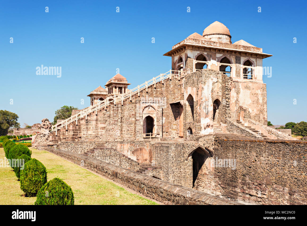 Jahaz Mahal (Ship Palace) in Mandu, Madhya Pradesh, India Stock Photo ...