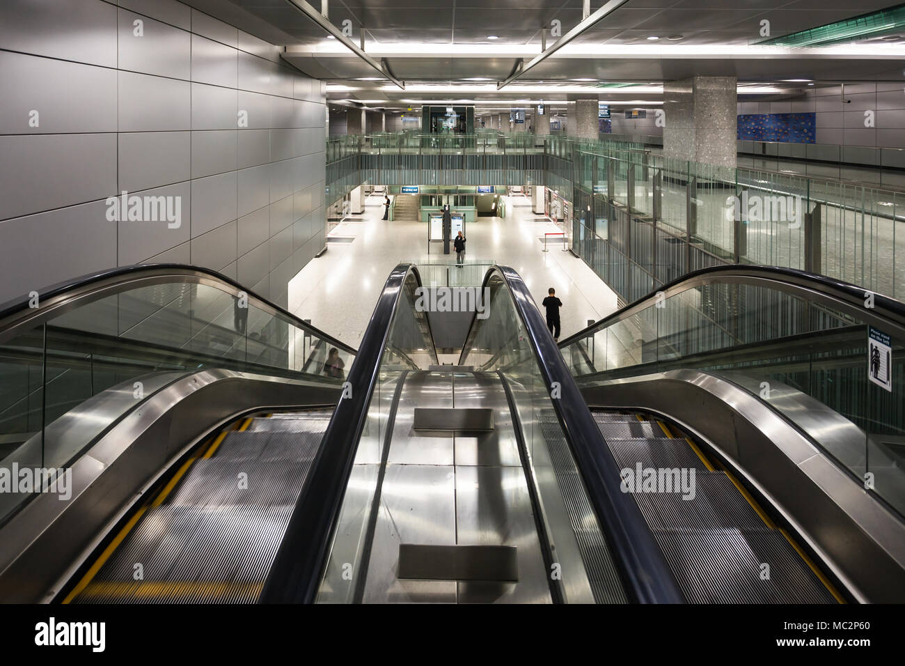 SINGAPORE - OCTOBER 18, 2014: The Mass Rapid Transit is a rapid transit ...
