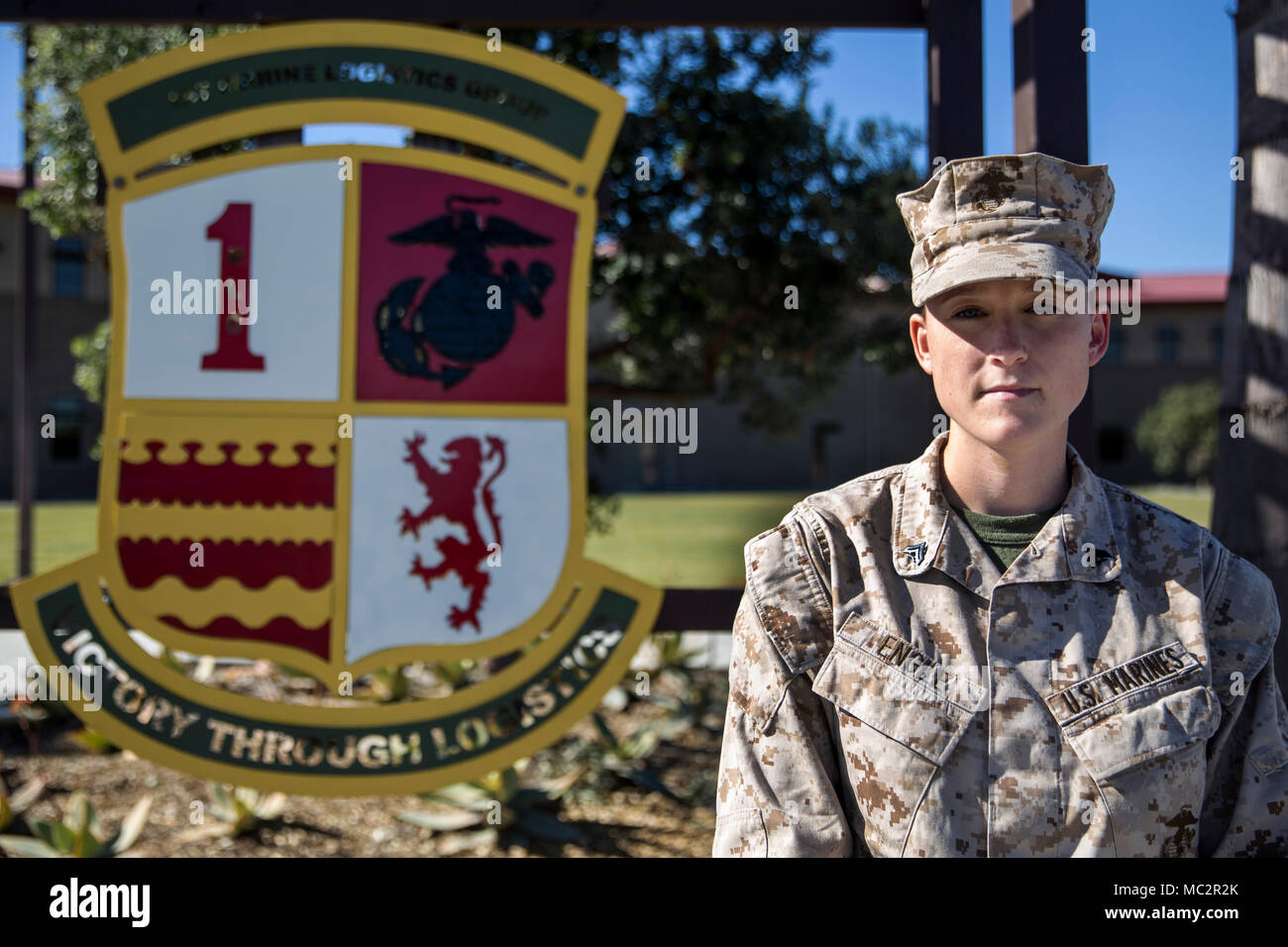 U.S. Marine Cpl. Madeline Engle, a field radio operator with ...