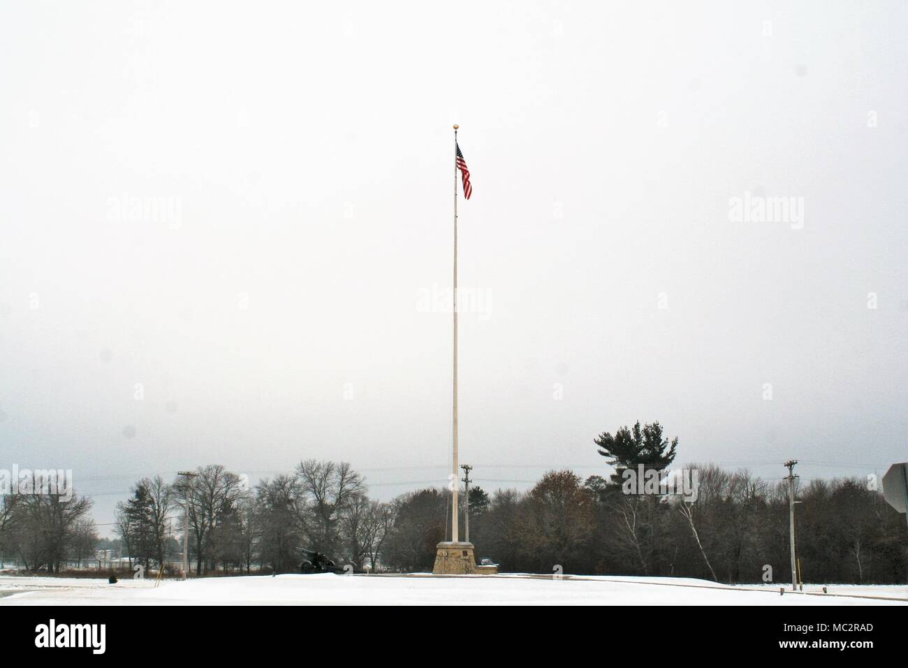 The flag of the United States of America is shown Jan. 25, 2018, while ...