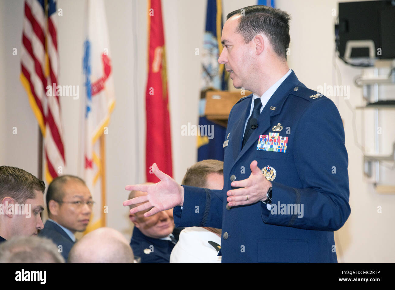 Col. Wiley Barnes, the assistant commandant of the Defense Language ...