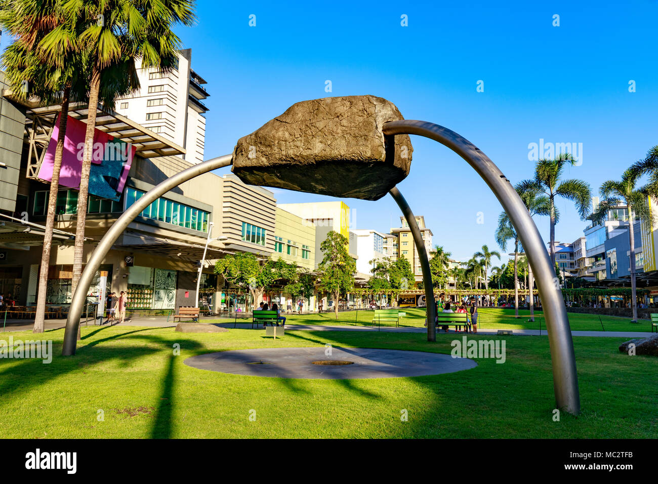Manila, Philippines - Feb 24, 2018 : Scenery of Bonifacio High street ...