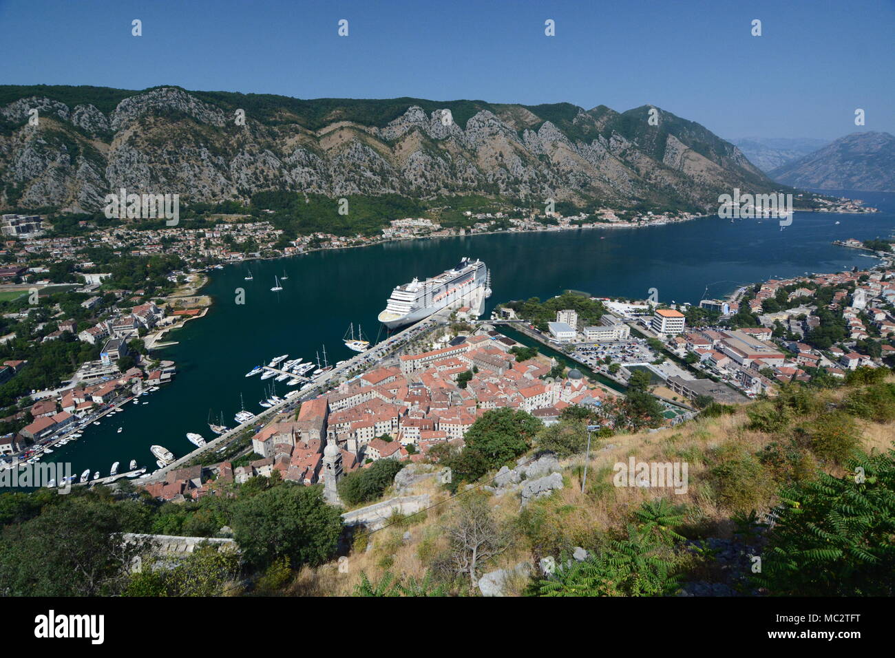 Bay of Kotor. Montenegro Stock Photo - Alamy