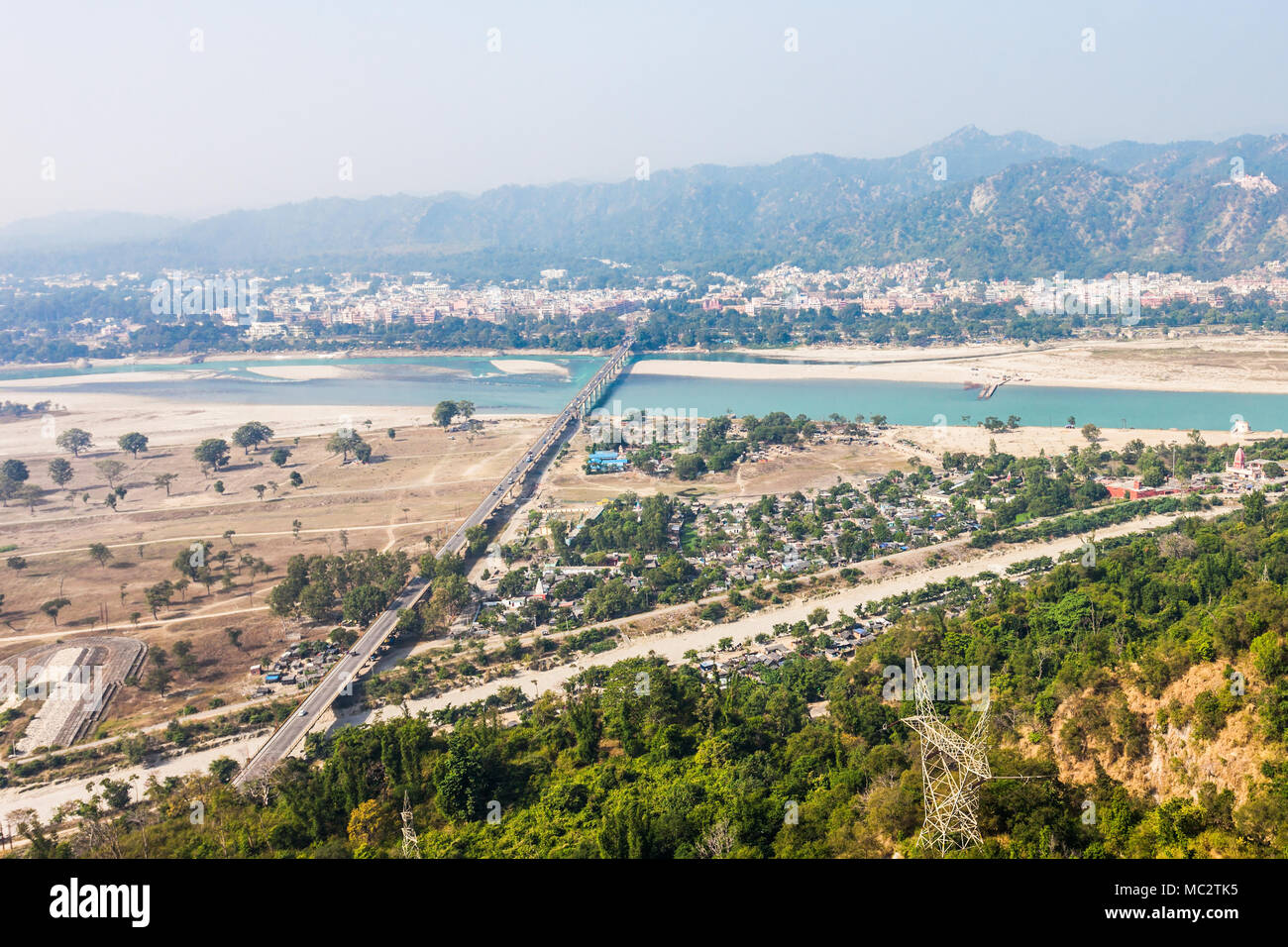 Haridwar aerial panoramic view in the Uttarakhand state of India Stock ...