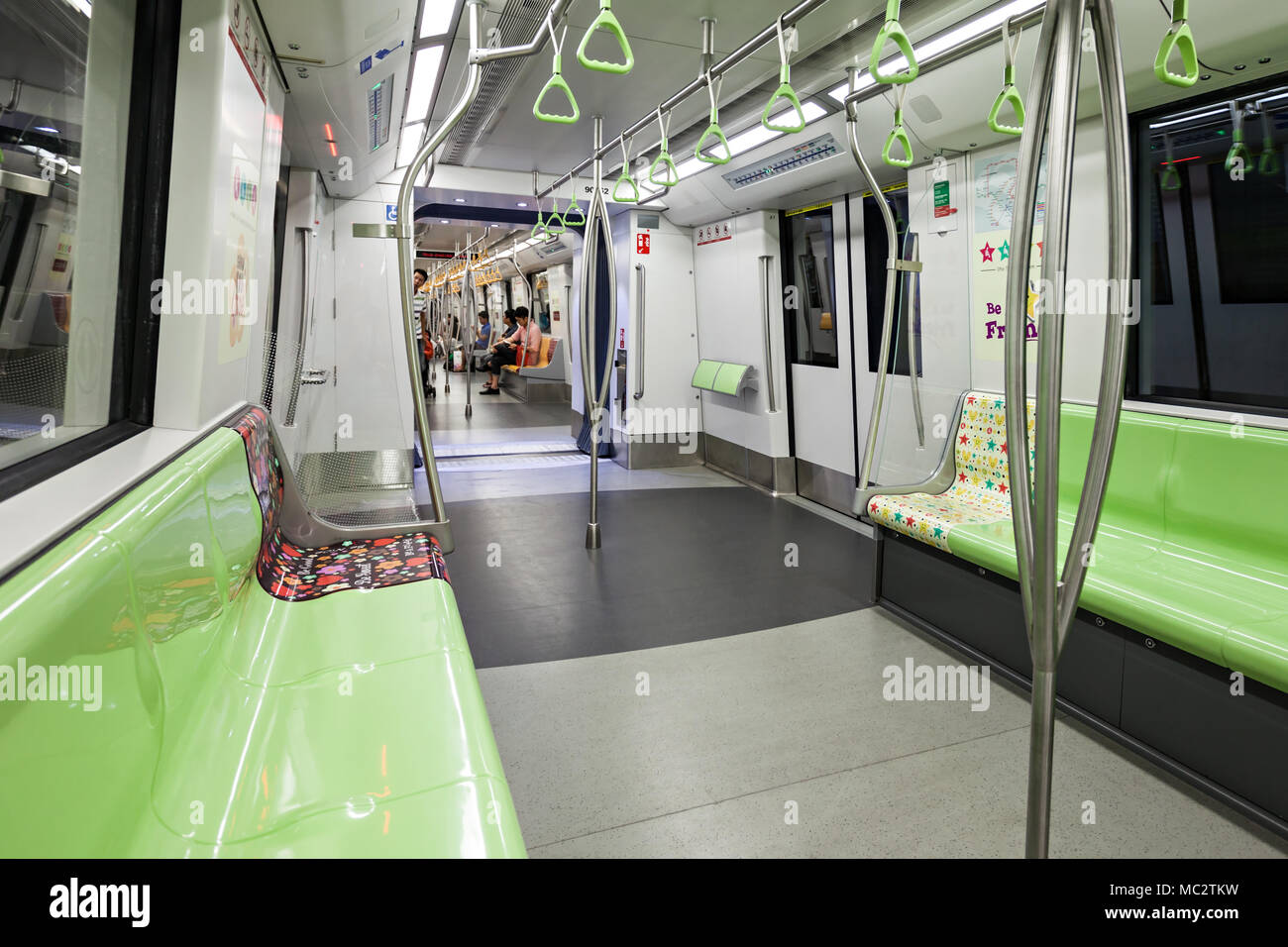 SINGAPORE - OCTOBER 18, 2014: The Mass Rapid Transit is a rapid transit ...
