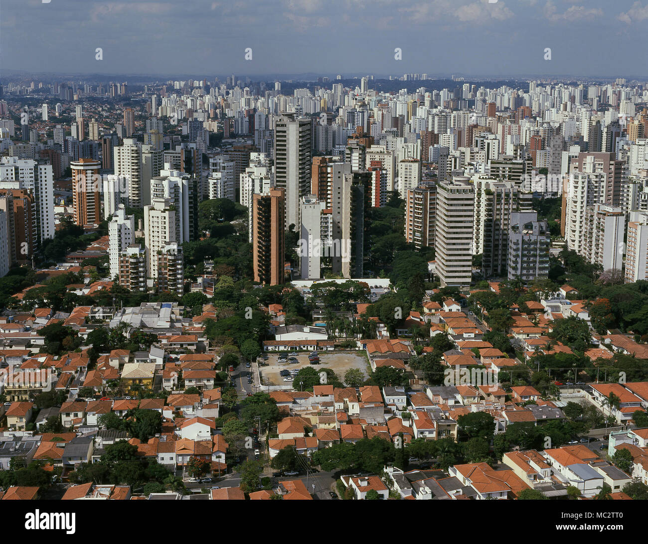 Aerial view, Moema, Campo Belo, Sao Paulo, Brazil Stock Photo - Alamy
