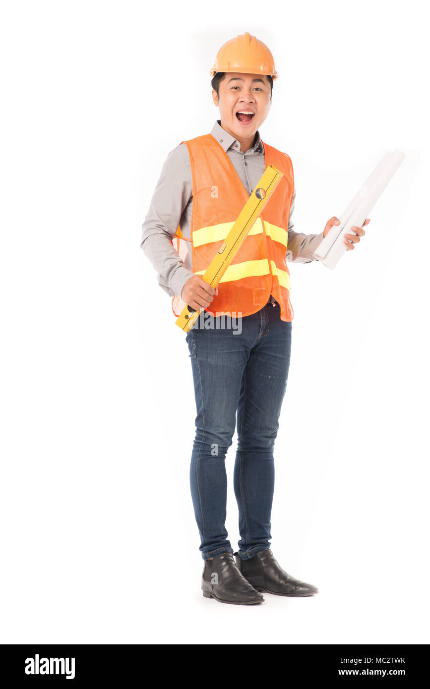 Male construction worker screaming hi-res stock photography and images ...