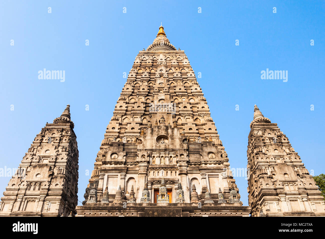 Mahabodhi Temple Complex in Gaya district in the state of Bihar, India ...