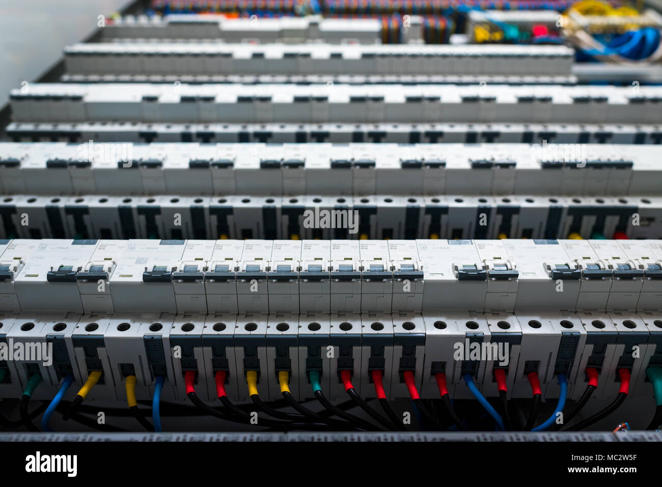 Control Panel Electric Switches In High Resolution Stock Photography ...