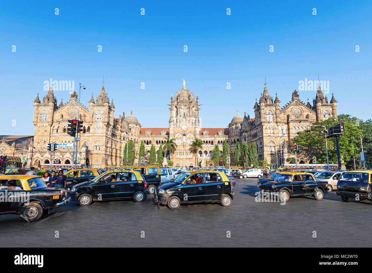 Chhatrapati shivaji terminus cst building hi-res stock photography and ...
