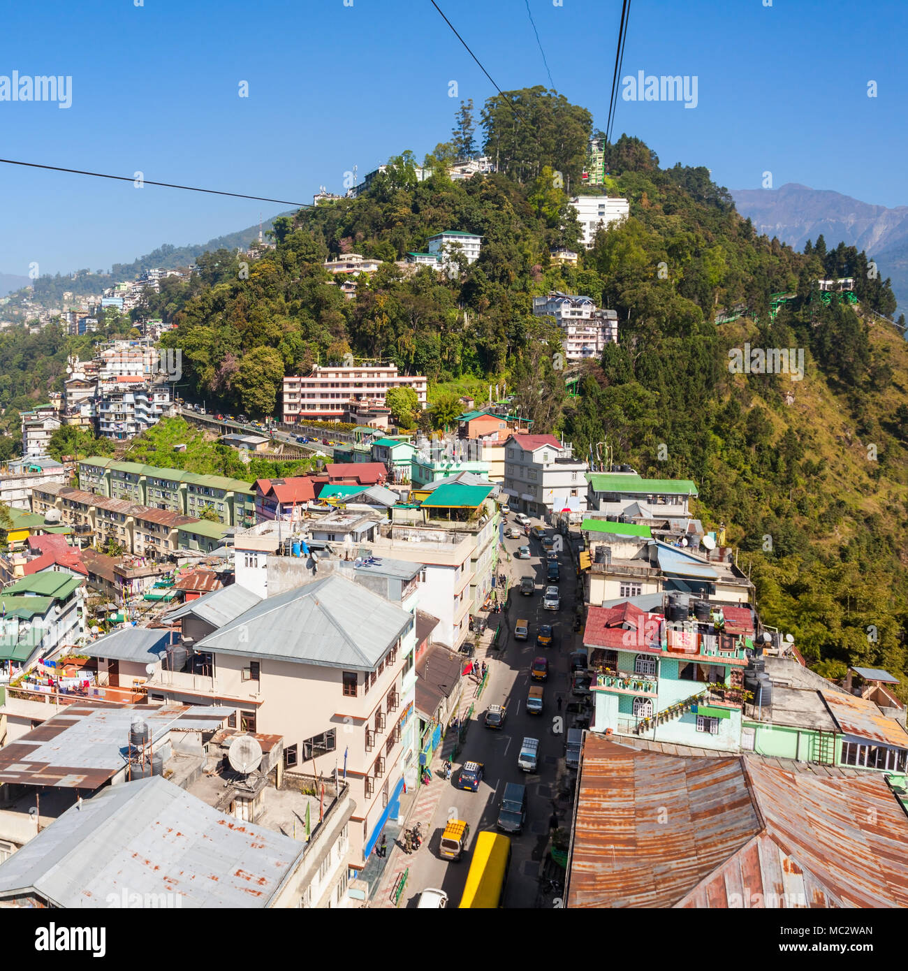Gangtok Ropeway in Gangtok city in the Indian state of Sikkim, India ...