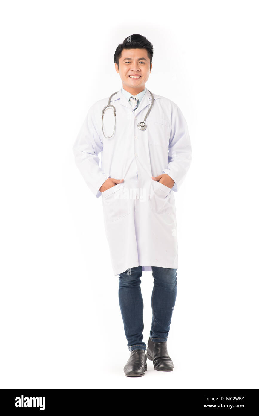 Professional young male doctor in Cut Out Stock Images & Pictures - Alamy