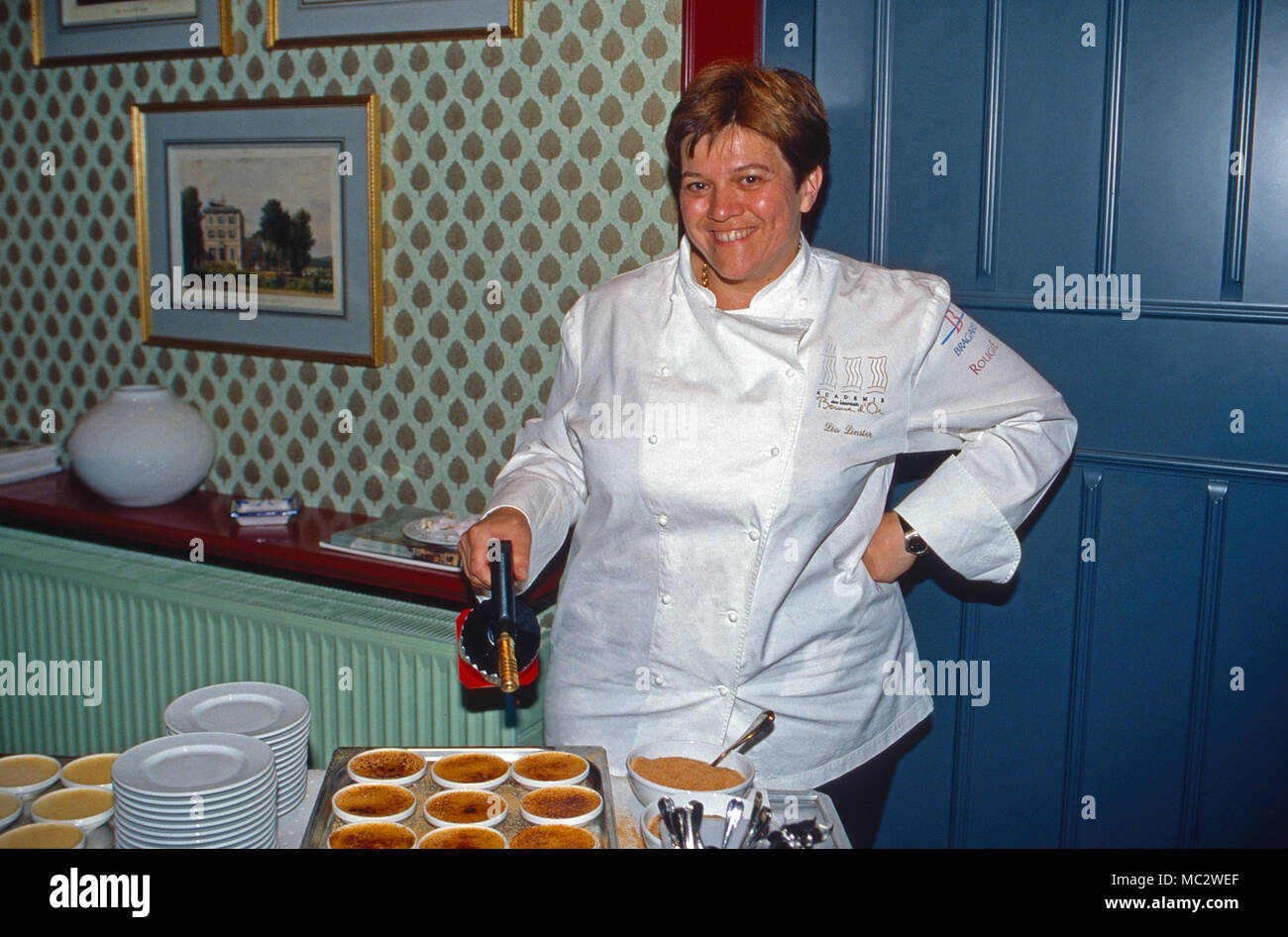 Lea Linster, luxemburgische Starköchin auf Schloss Sayn, Deutschland ...