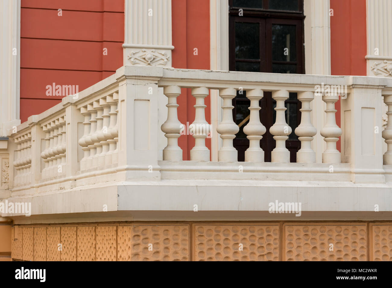 stone balusters on balustrades Stock Photo - Alamy