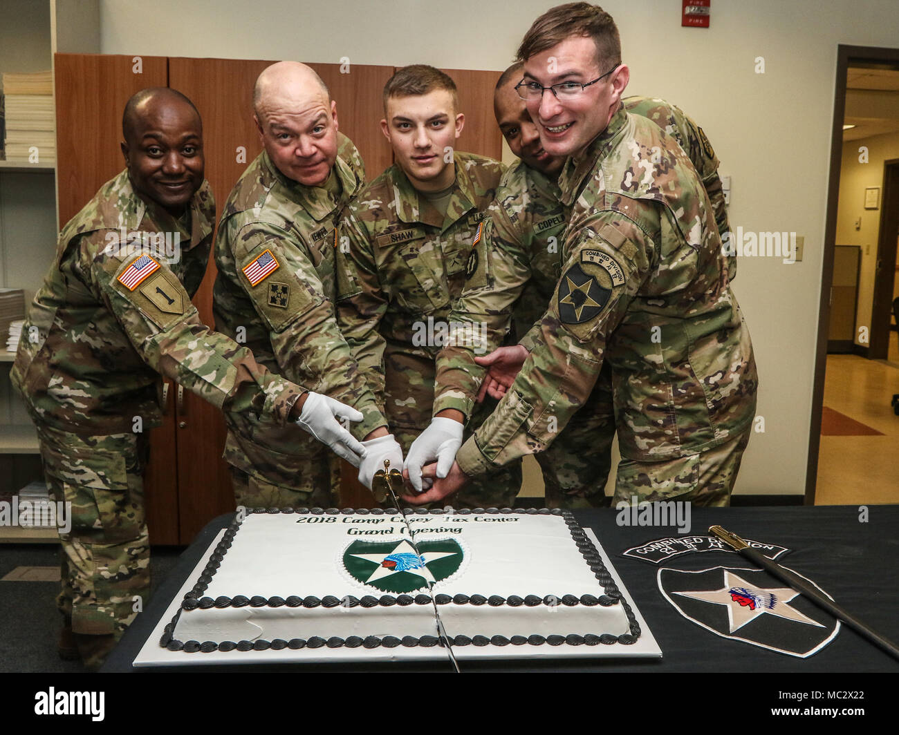 (Left to right) Lt. Col. Brian A. Jacobs, Commander, U.S. Army Garrison ...