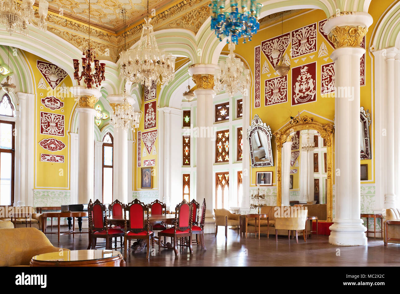 BANGALORE, INDIA - MARCH 27: Inside Bangalore Palace on March 27, 2012 ...