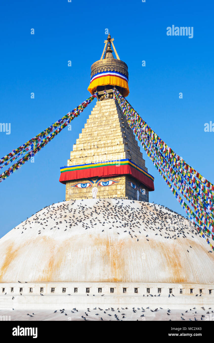 Boudhanath (also called Boudha, Bouddhanath or Baudhanath) is a ...