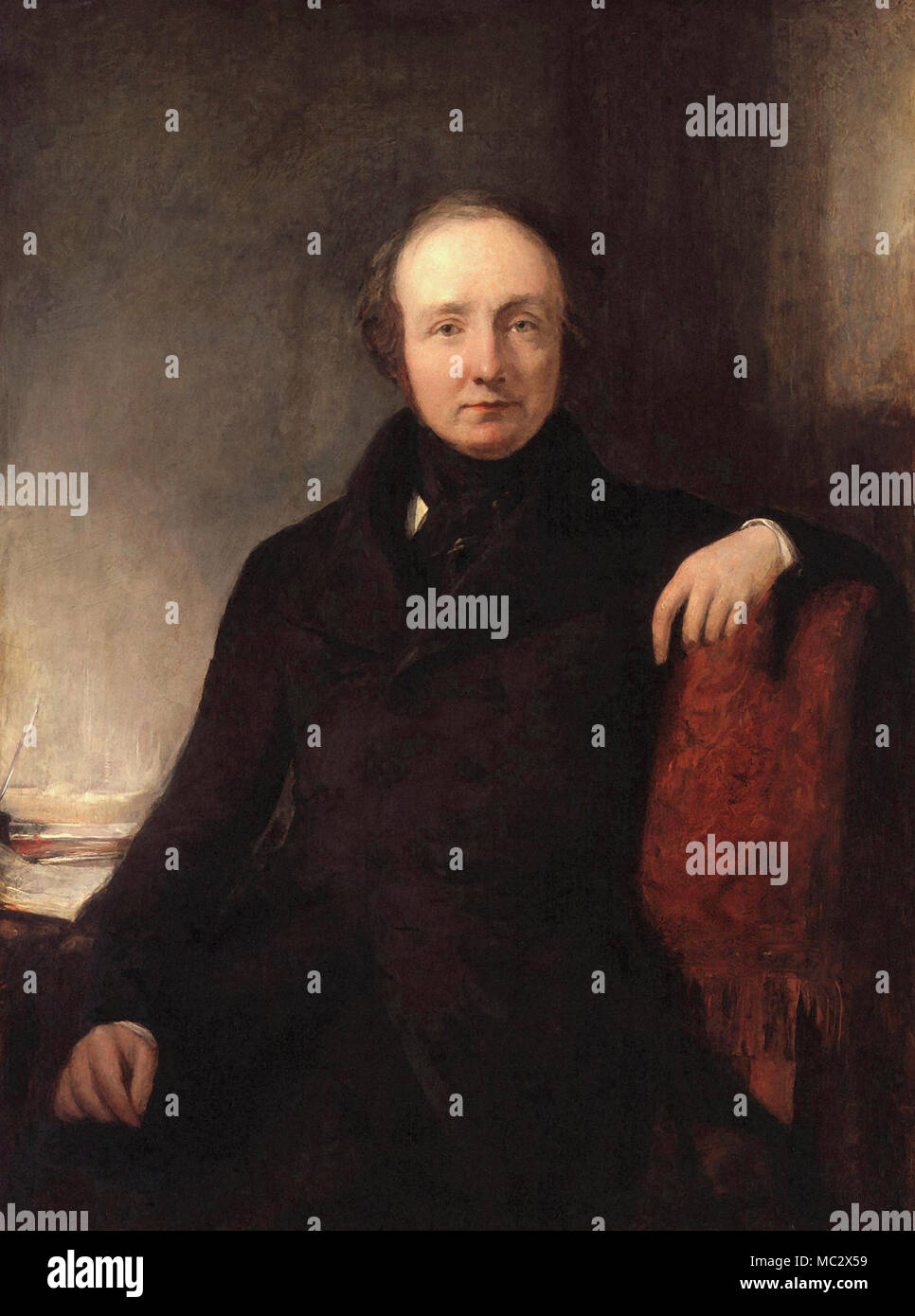 Boxall William - Portrait of Lewis Cubitt Stock Photo - Alamy