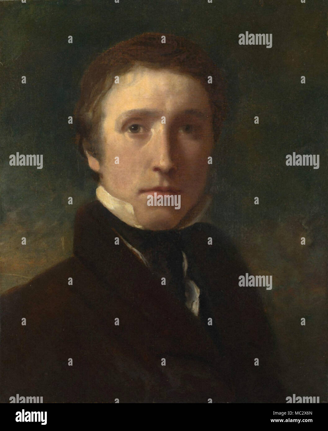 Boxall William - Self Portrait at the Age of About Nineteen Stock Photo ...