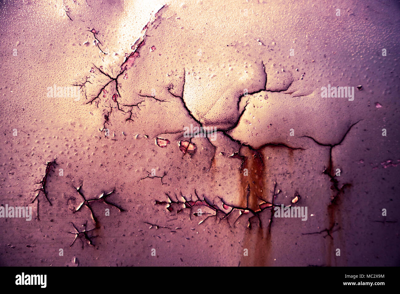 Rust and erosion iron metal surface had damage by weather and ...