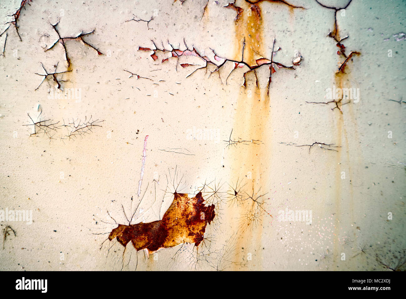 Rust and erosion iron metal surface had damage by weather and ...