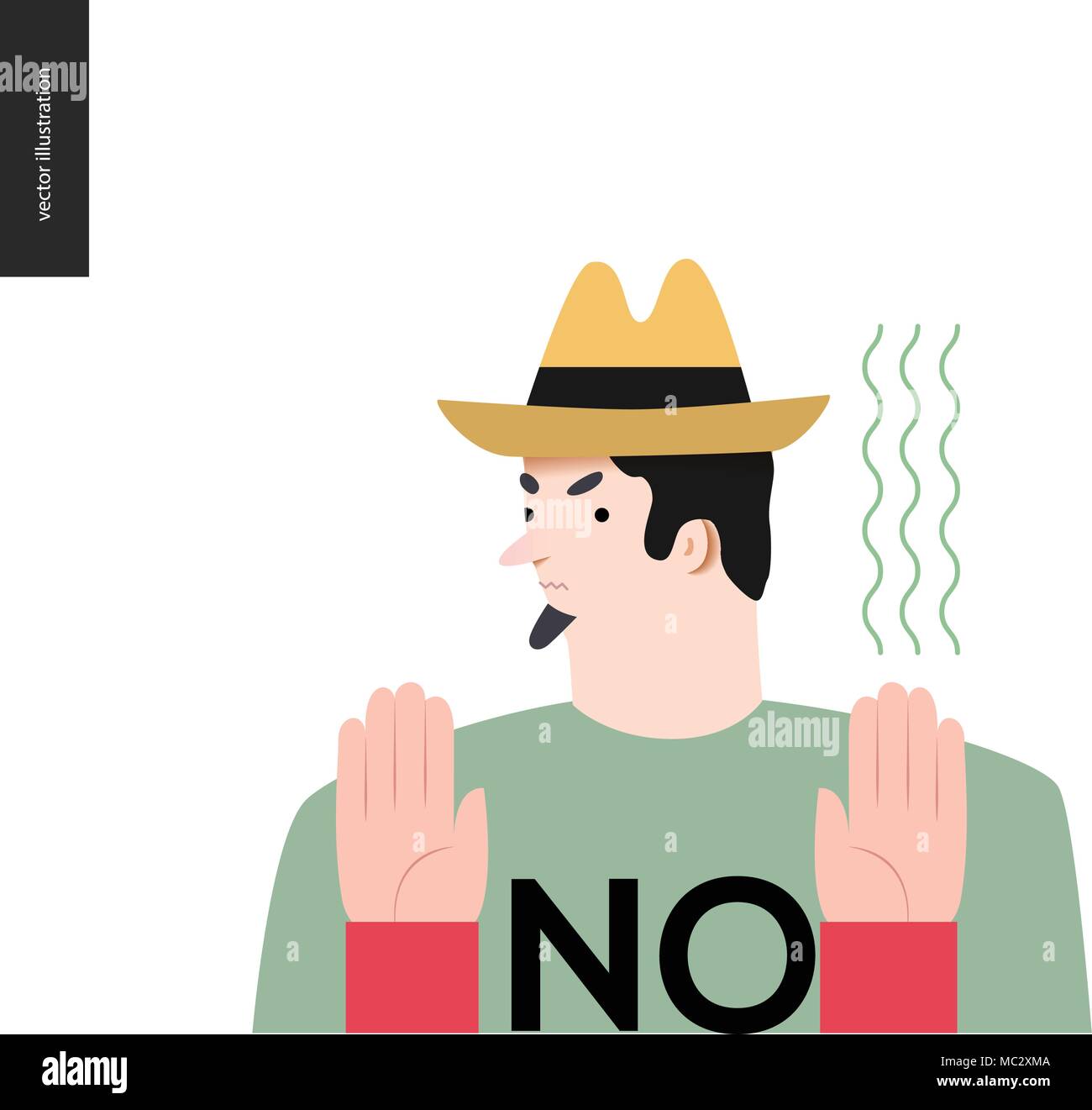 Man wearing yellow shirt Stock Vector Images - Alamy